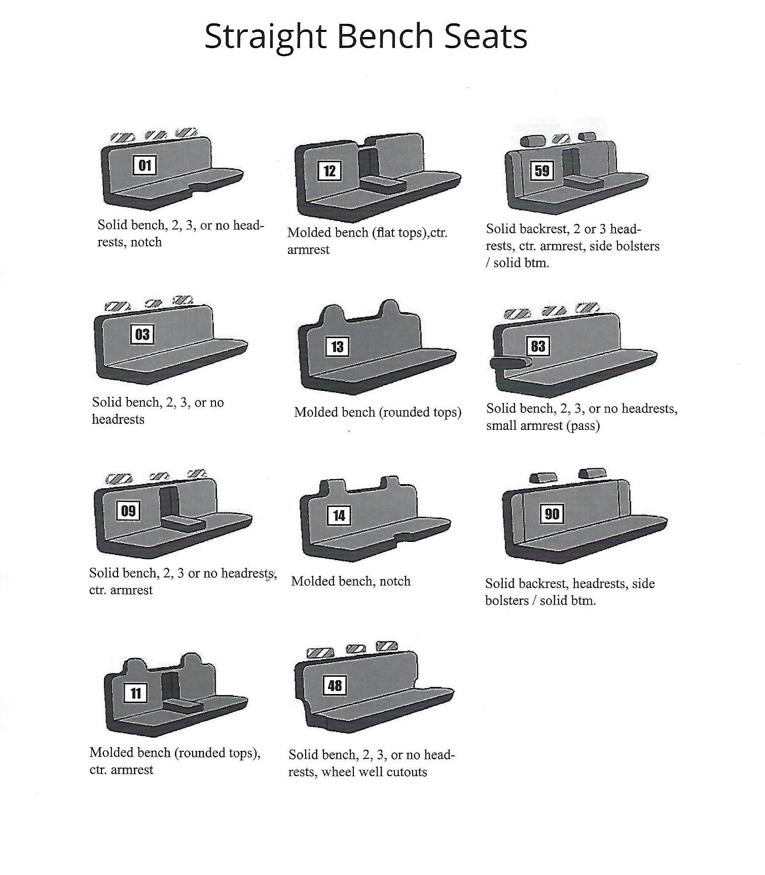 Straight Bench Seat Style